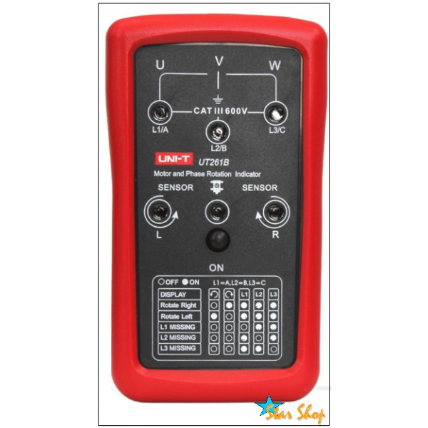 SECUENCÍMETRO TRIFÁSICO DE FASES ELÉCTRICAS Y GIRO MOTOR - Starshop