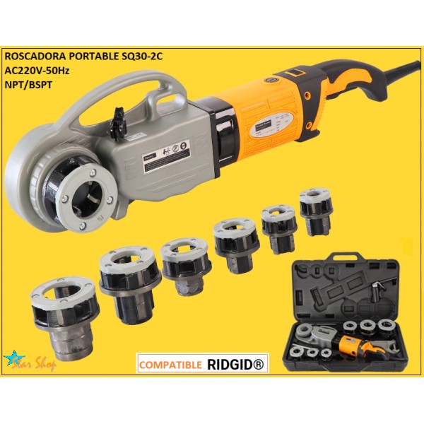 TERRAJA ROSCADORA PORTABLE ELÉCTRICA SQ30-2C - Starshop